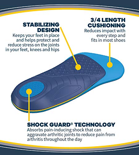 Dr. Scholl's ARTHRITIS Pain Relief Orthotics // Clinically Proven Immediate Relief of Osteoarthritis Pain in Feet, Knees and Hips for Women's 6-10