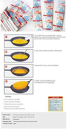 Waste Cooking Oil Powder (pack of 6)