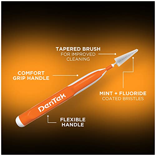 DenTek Solar Powered Easy Brush Advanced Clean Interdental Cleaners, Standard, 10 Count (Package May Vary)