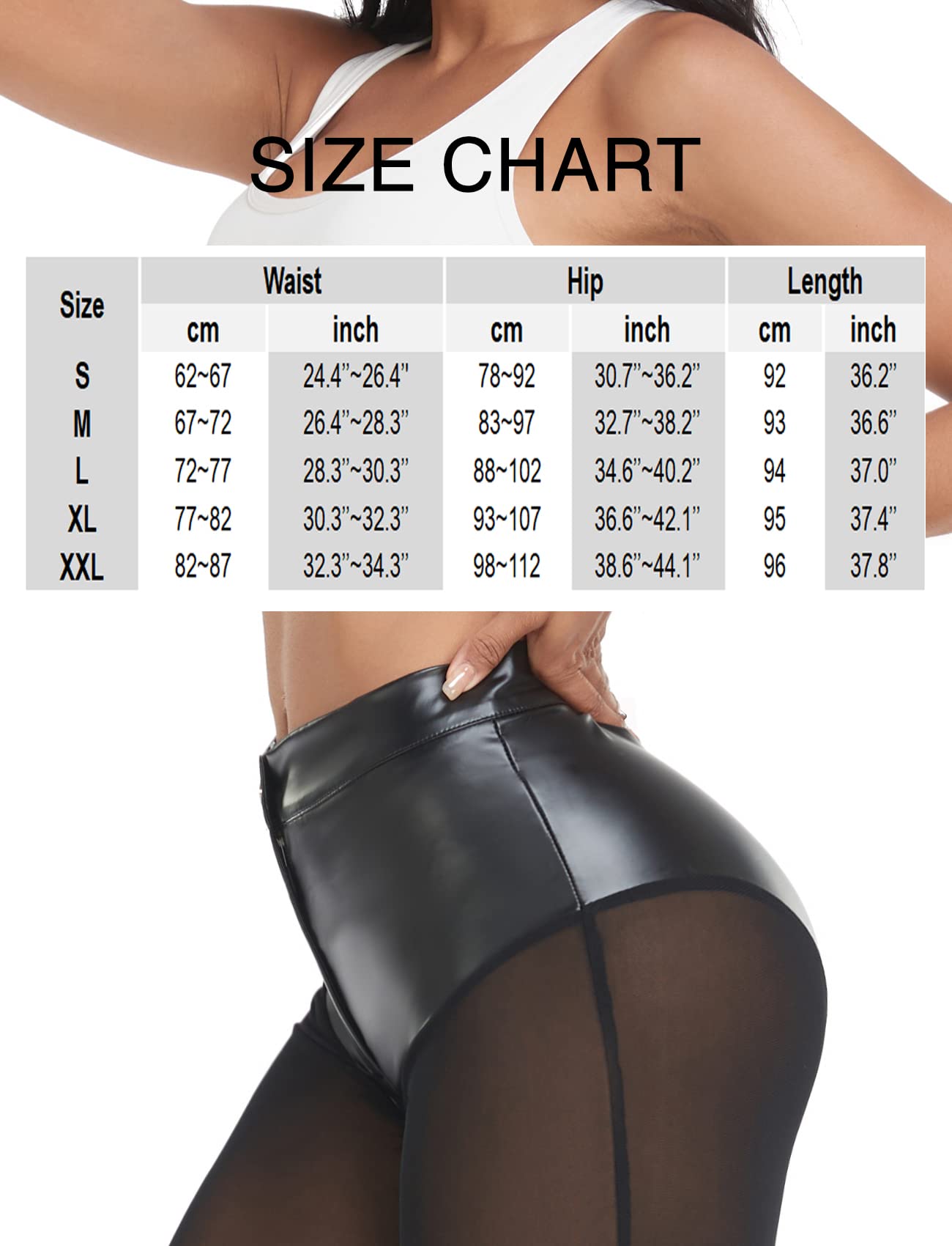 Sxglamr Women's See Through Leggings Sexy Elastic Pencil Sheer Pants Black Mesh High Waist Casual Tights