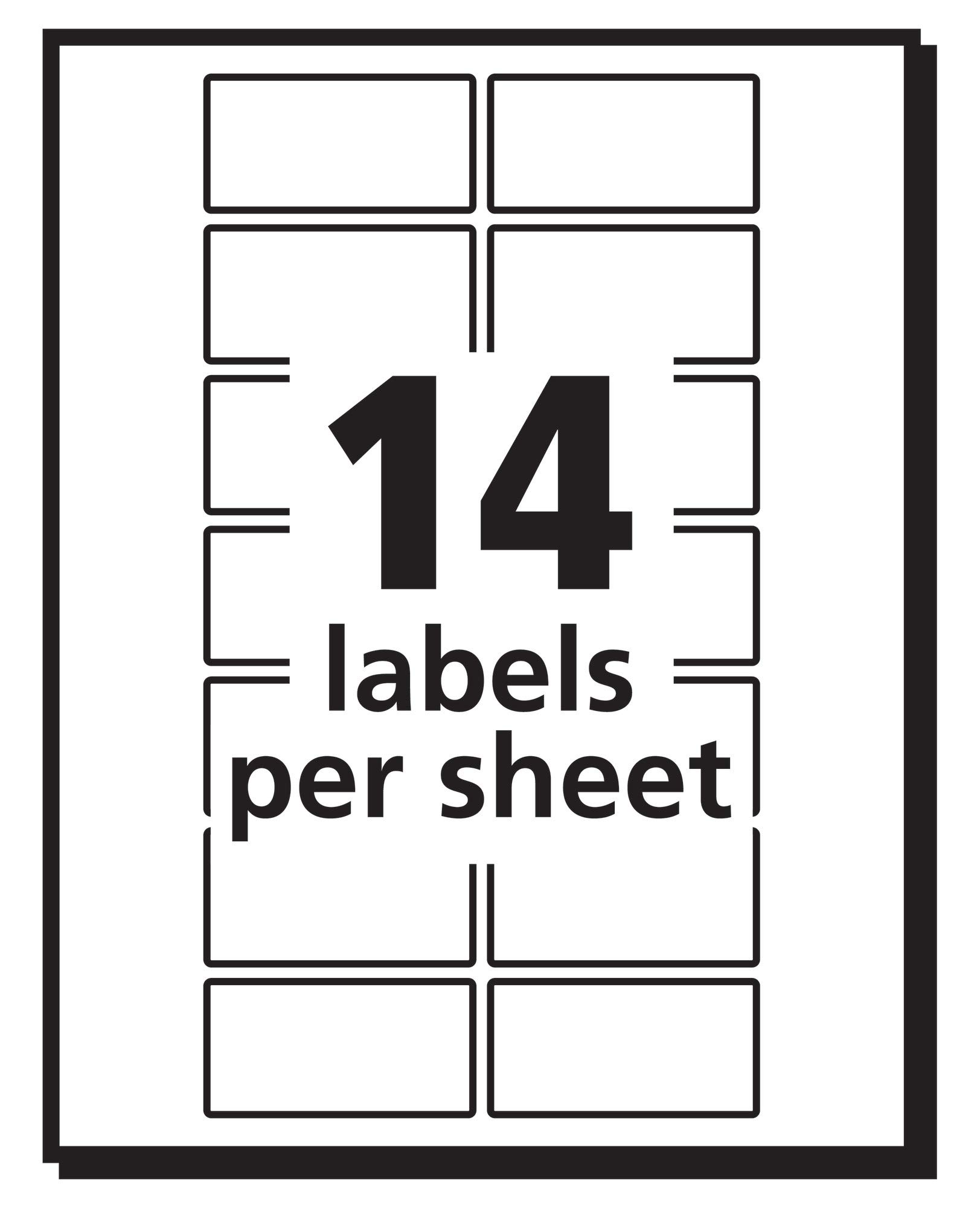 Avery Removable Labels, Removable Adhesive, 0.75" x 1.5", 504 Labels (5430)