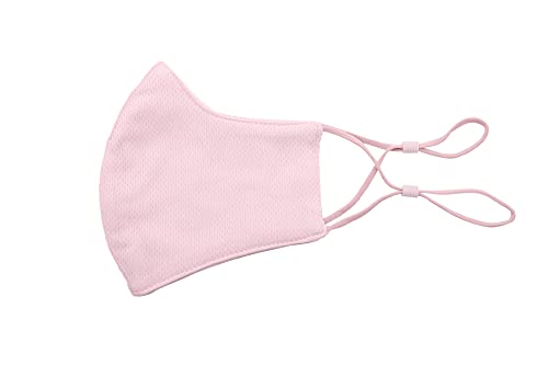 【2pcs set】 I R Labo Perfect fit Cotton cloth face mask Adult size With UV cut function Can be washed and used repeatedly (Large, Pink)