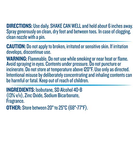 Dr. Scholl’s Odor-X ODOR-FIGHTING Spray-Powder // All-Day Odor Protection and Sweat Absorption - Packaging May Vary