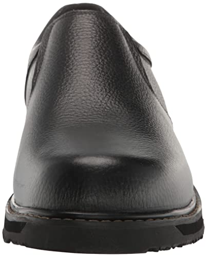 Dr. Scholl's Shoes Men's Winder II Work Shoe, Black Leather, 10.5 D(M) US
