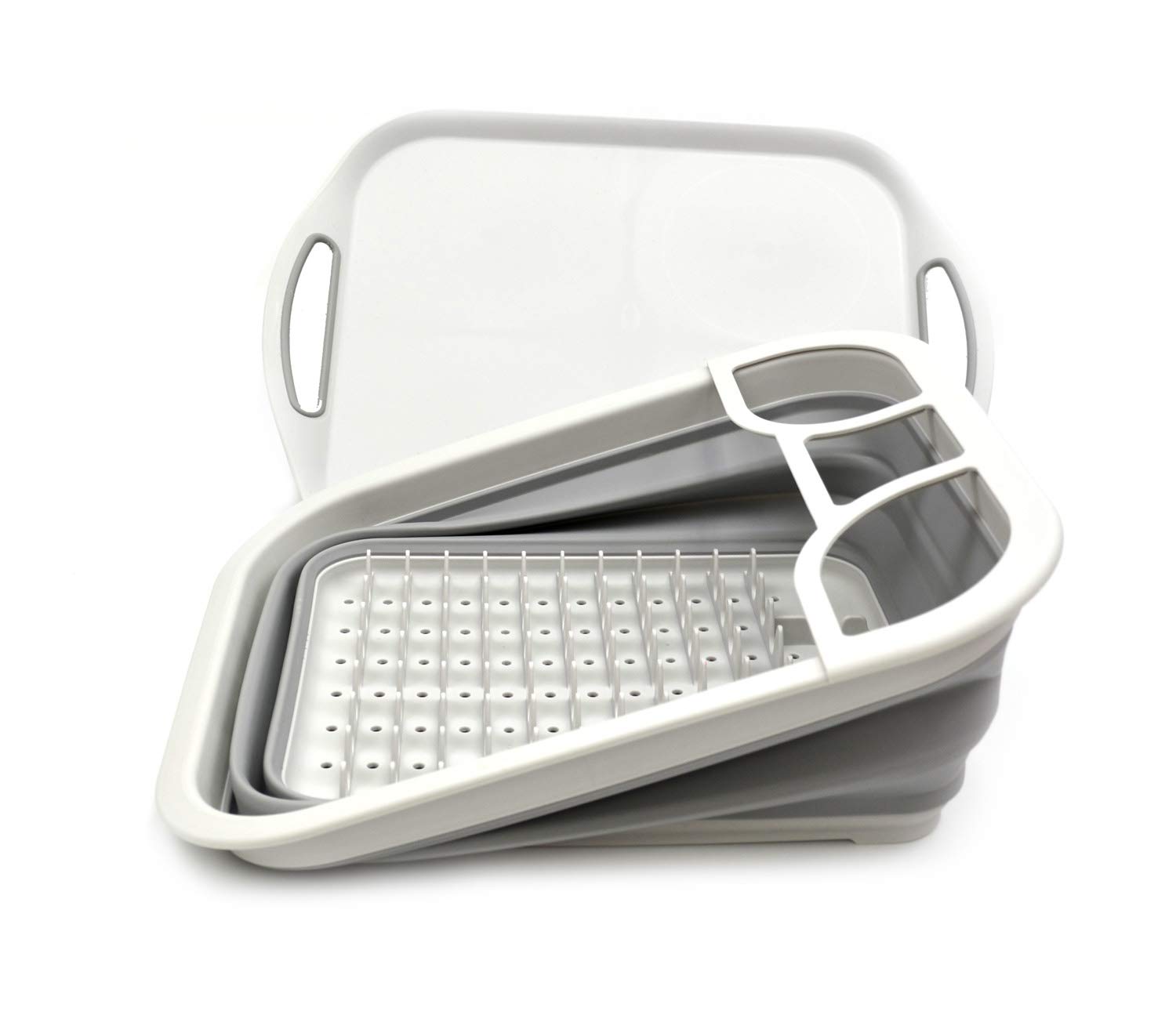 SAMMART Collapsible Dish Drainer (Grey, 1)