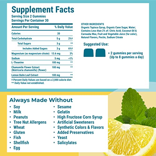 Stress Busters Gummies by Hyland's Naturals, Calm and Focus with L-Theanine, Chamomile and Lemon Balm, 60 Vegan Gummies (30 Days)