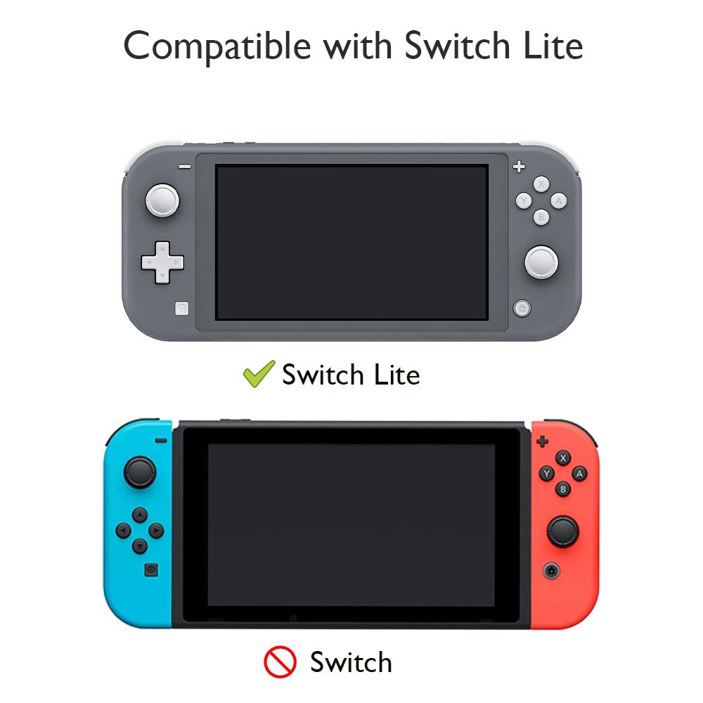 Silicone Case for Nintendo Switch Lite, Anti-Shock, Anti-Scratch and Non-Slip Protective Cover with Ergonomic Grip Design, Drop Protection Grip Case for Nintendo Switch Lite - Turquoise