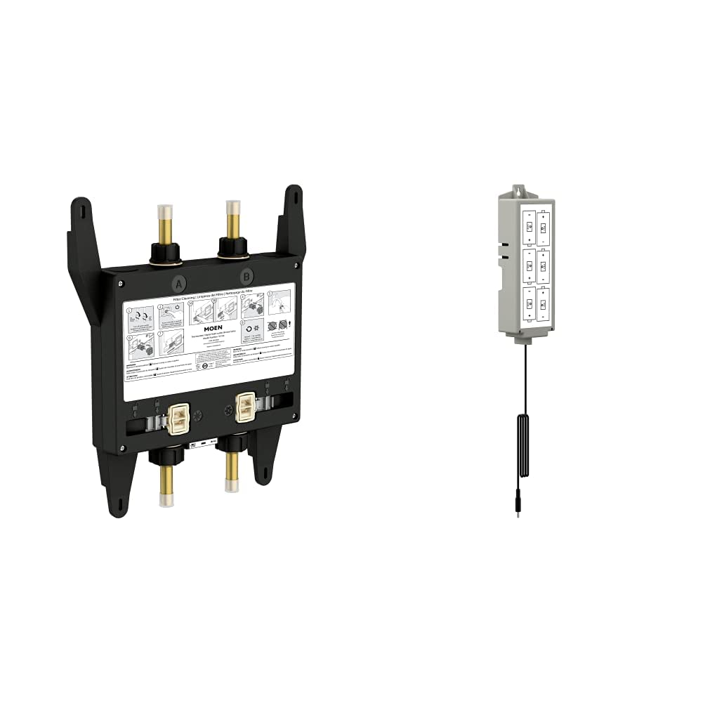 Moen 179573 Bathroom Shower U by Moen Digital Shower Backup Battery Kit with Moen S3102 Bathroom Shower U by Moen Digital Shower Valve 2-Outlet