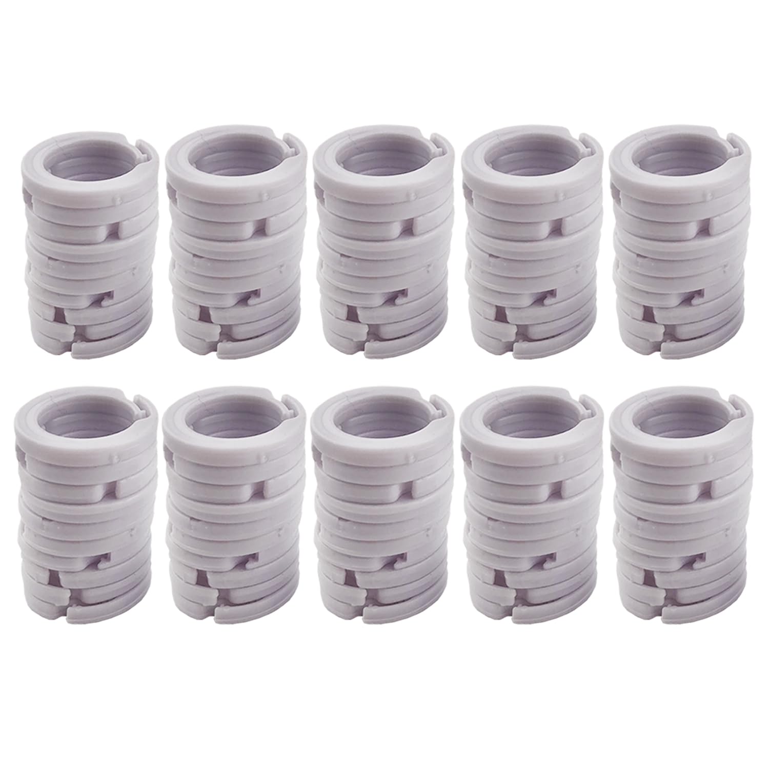 Amazing Drapery Hardware Premium Plastic Roman Shade Split Rings, 100 Pack - Premium White Finish, UV-Resistant - Versatile and Easy-to-Use for Window Valances and Shades