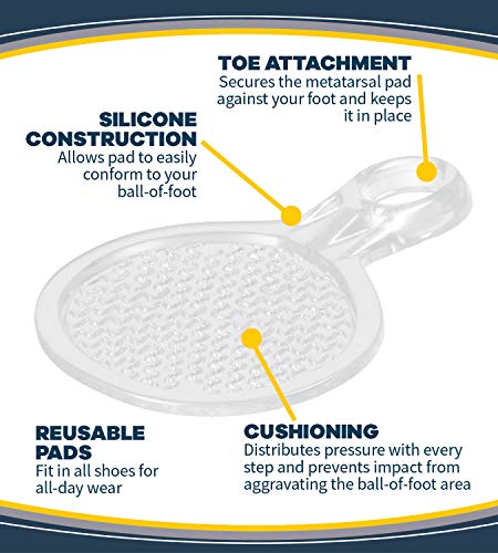 Dr. Scholl's Metatarsal Pads to Distribute Pressure with Every Step, 1 Count (Pack of 1)