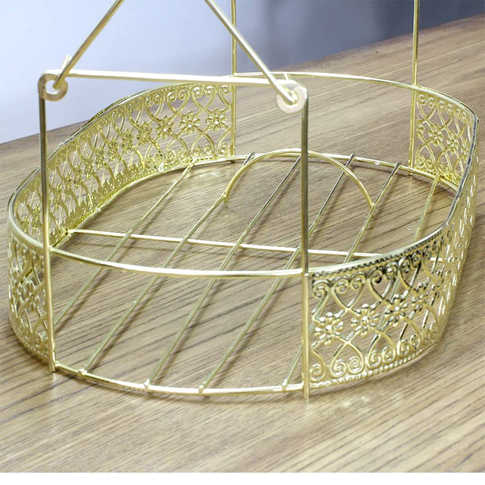 fanquare Mug Holder, Golden Coffee Mug Rack, Metal Cup Holder Stand, Coffee Mug Drainer with 6 Mug Hooks, Storage Drying Rack for Counter