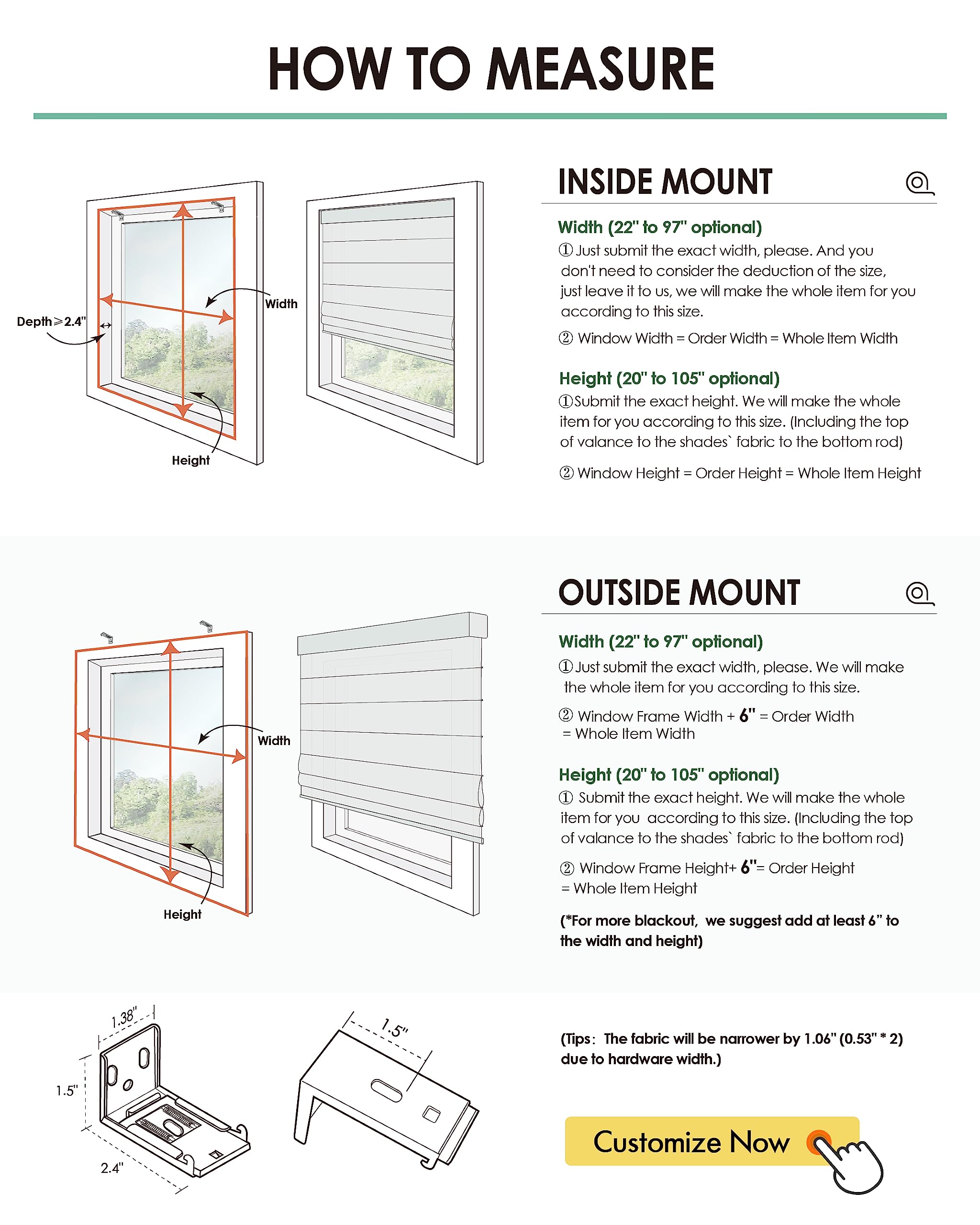 Yoolax Motorized Roman Shade Half-Shading Classic Fold Smart Blind Capable with Alexa & Google Home, Electric Window Shade Customize, Fabric Samples of Motorized Roman Shade, Multi-Color