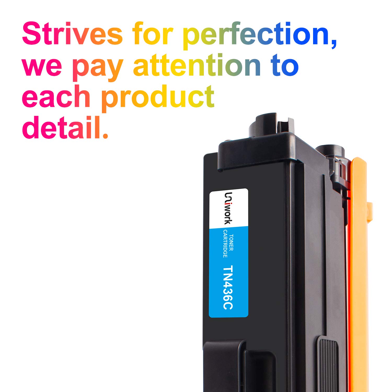 Uniwork Compatible Toner Cartridge Replacement for Brother TN436 TN 436 TN436BK TN433 use with MFC-L8900CDW HL-L8360CDW HL-L8260CDW MFC-L8610CDW MFC-L9570CDW HL-L9310CDW Printer Tray (4 Pack)