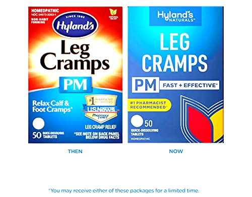 Hyland's Leg Cramps PM With Quinine Tablets 50 ea ( Pack of 6)