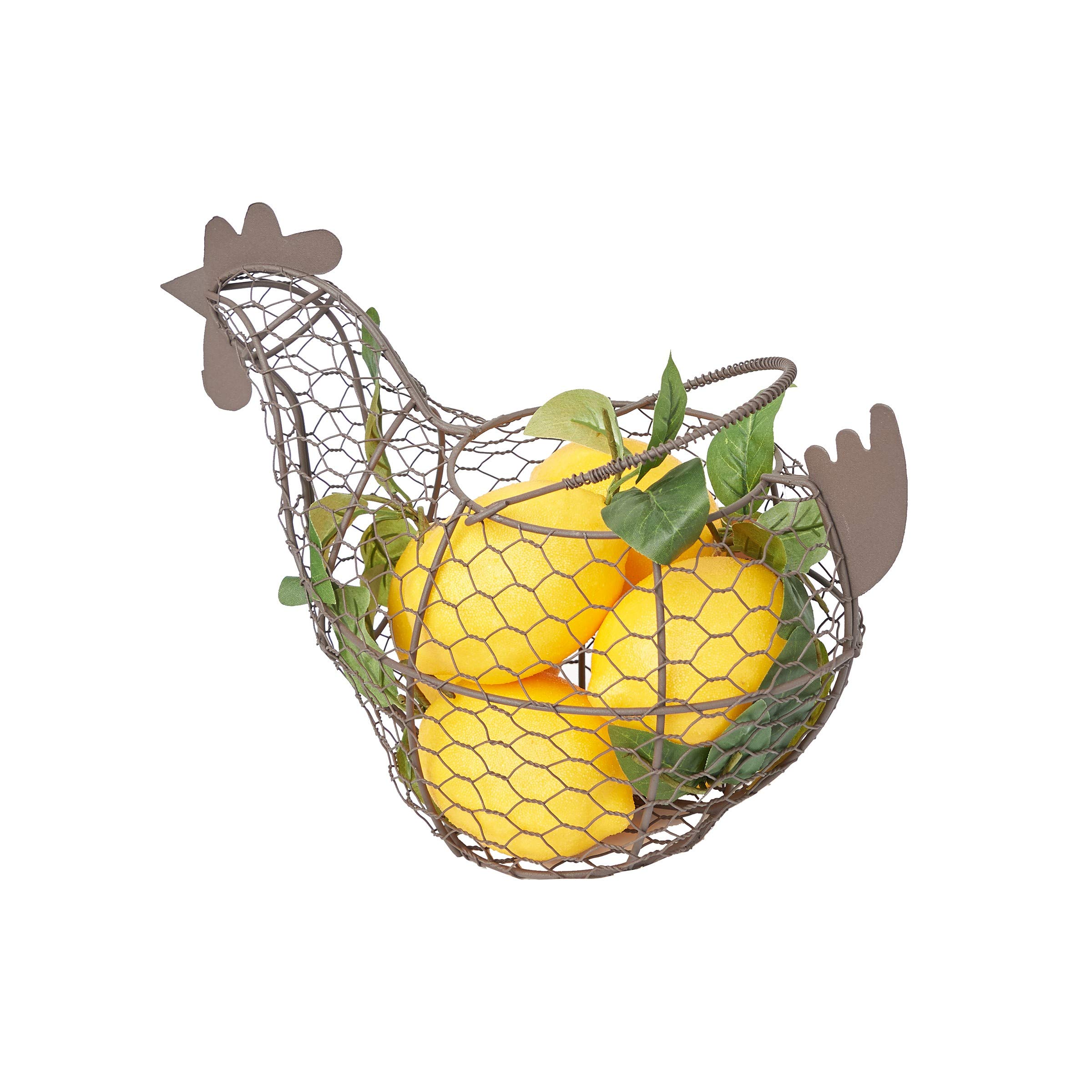 Tag 204829 Farmhouse Chicken Wire Basket, 9.6 x 11.25 x 6.7, Antique Finish