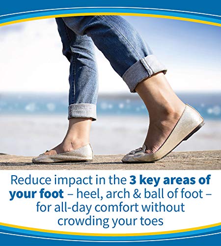 Dr. Scholl’s Tri-Comfort Insoles // Comfort for Heel, Arch and Ball of Foot with Targeted Cushioning and Arch Support (for Men's 8-12, also Available Women's 6-10)