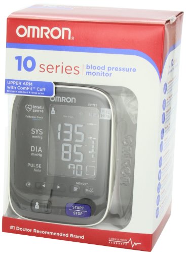 Omron BP785 10 Series Upper Arm Blood Pressure Monitor, Black/white