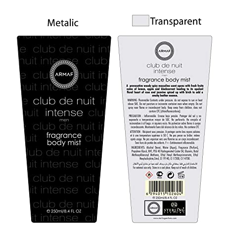 Armaf Club De Nuit Intense Men Body Spray 8.4 Ounce