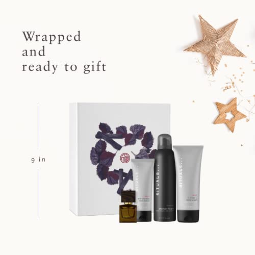 RITUALS Homme Invigorating Gift Set - Foaming Shower Gel, 2-in-1 Shampoo & Body Wash, Anti-Dryness Lotion & L'Essentiel Eau de Parfum - Medium