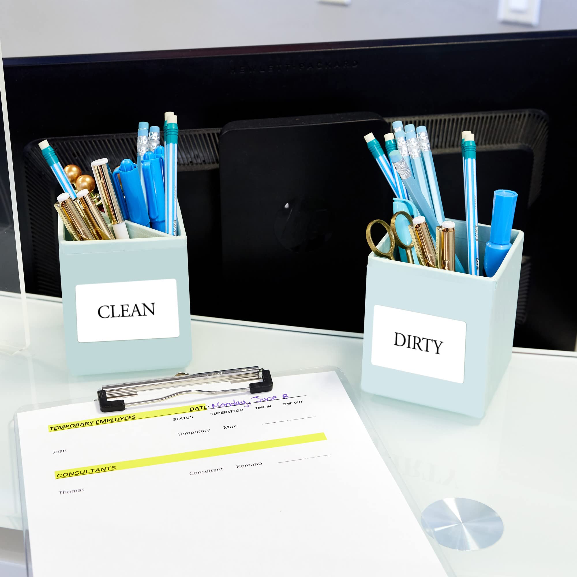Avery Durable Removable Rectangle Labels with Sure Feed Technology, 2" x 3.5", Matte White Film, Water-Resistant, Print-to-The-Edge, Laser/Pigment-Based Inkjet Printable, 120 Removable Labels Total