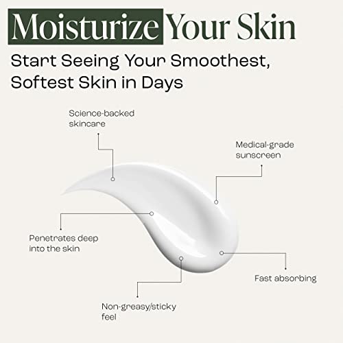 MODERN RITUAL Made in USA Daily 3-in-1 SPF 30 Face Moisturizer - Healing Aftershave - Face Sunscreen - Ultra-Hydrating Face Lotion - Anti-Aging Facial Moisturizer - 1 Fl oz