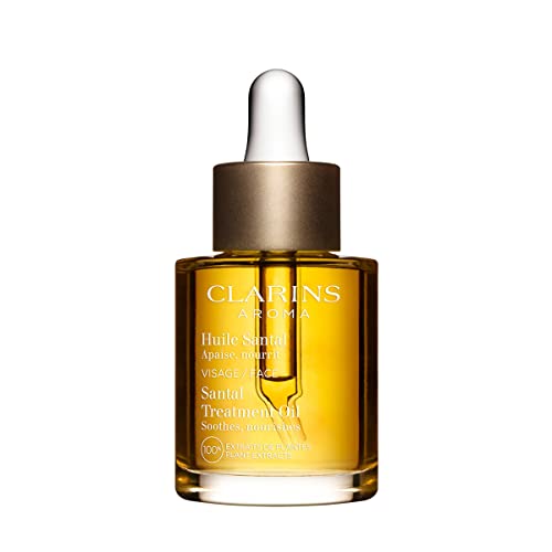 Clarins Santal Face Treatment Oil | Hydrates, Smoothes and Comforts Skin | Calms Redness and Irritations | Visibly Minimizes Fine Lines | Skin Is Immediately Soft* | 100% Natural Plant Extracts