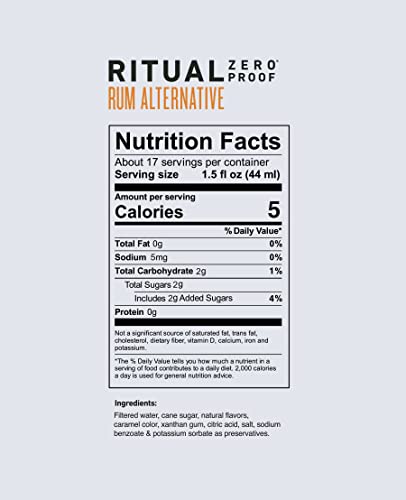 RITUAL ZERO PROOF Tequila, Whiskey, Gin & Rum Alternatives | Award-Winning Non-Alcoholic Spirits | 25.4 Fl Oz (750ml) Each | Low & No Calorie | Keto, Paleo & Low Carb Diet Friendly | Alcohol Free