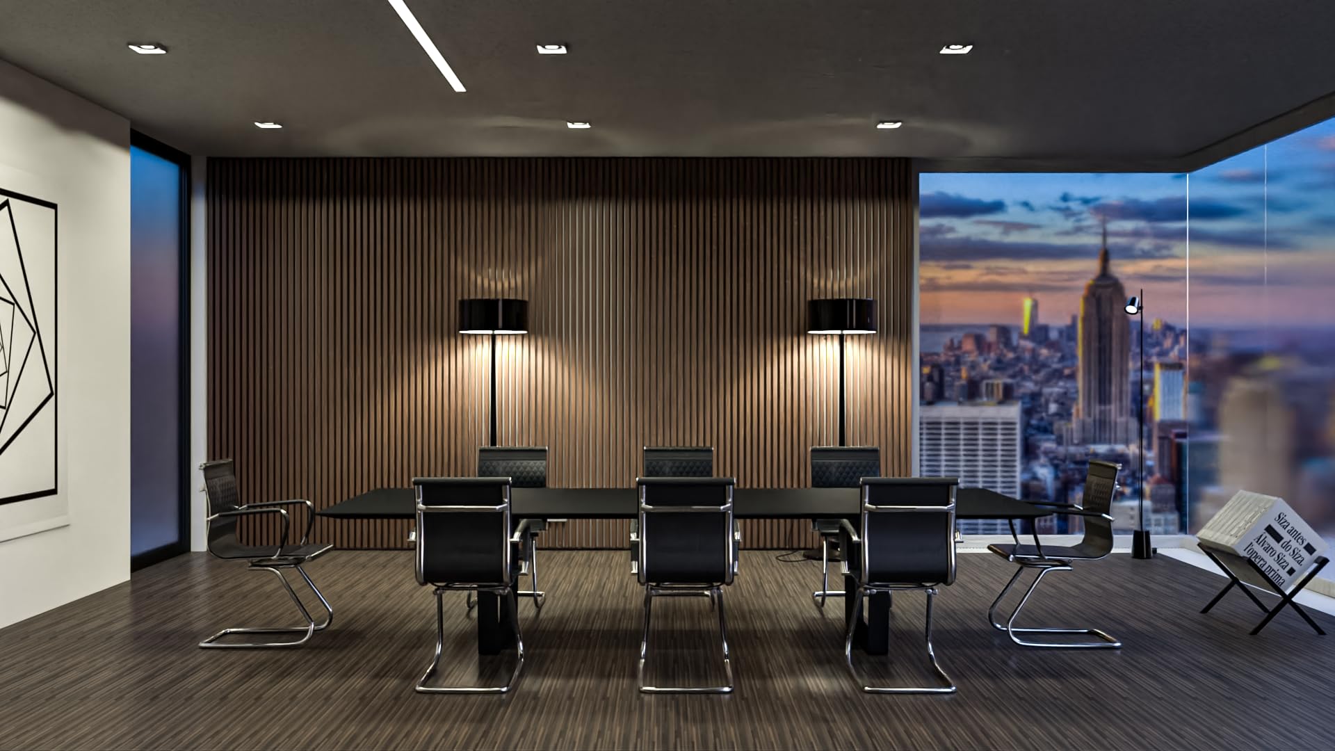 BESTANO Office Guest Chairs Reception Chairs Waiting Room Chairs Set of 4 Conference Room Chairs with Mid Back, Modern PU Leather Desk Chairs, Black