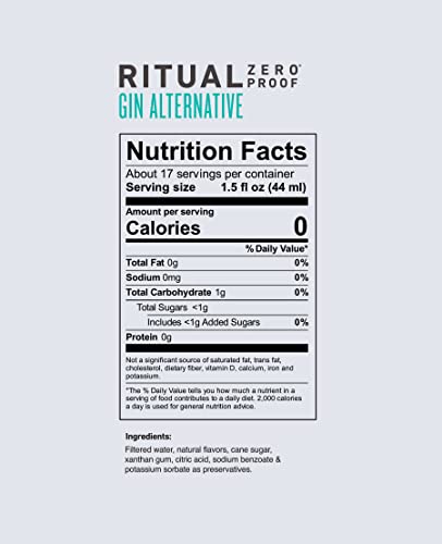 RITUAL ZERO PROOF Tequila, Whiskey, Gin & Rum Alternatives | Award-Winning Non-Alcoholic Spirits | 25.4 Fl Oz (750ml) Each | Low & No Calorie | Keto, Paleo & Low Carb Diet Friendly | Alcohol Free