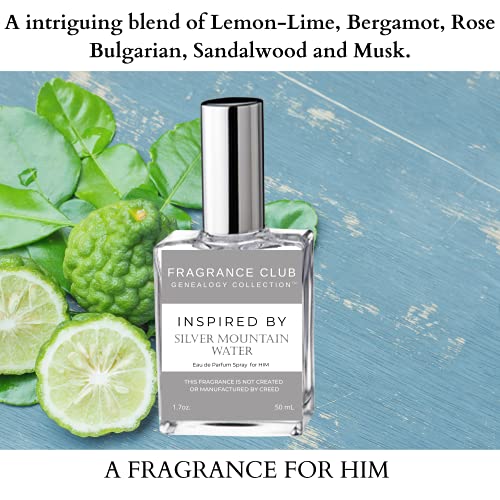 Inspired by Creed Silver Mountain Water, 1.7oz. EDP Mens Fragrance