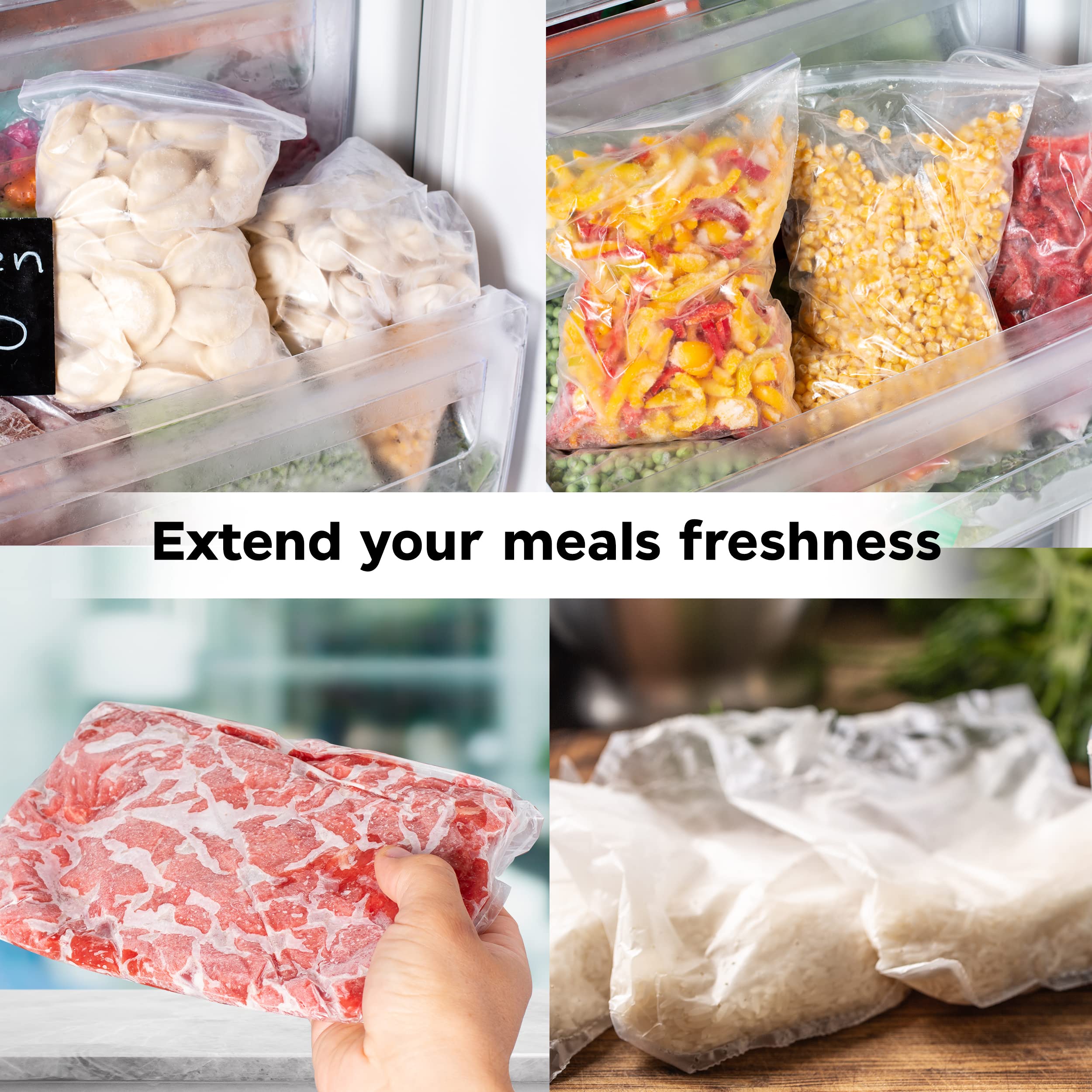 Extra Large Reclosable Roaster Food Storage Bag, 5 Gallon Big Size Strong Clear Heavy Plastic Bags, Easy Open & Close, 2 Mil Thick 18" x 24", 10 Pack
