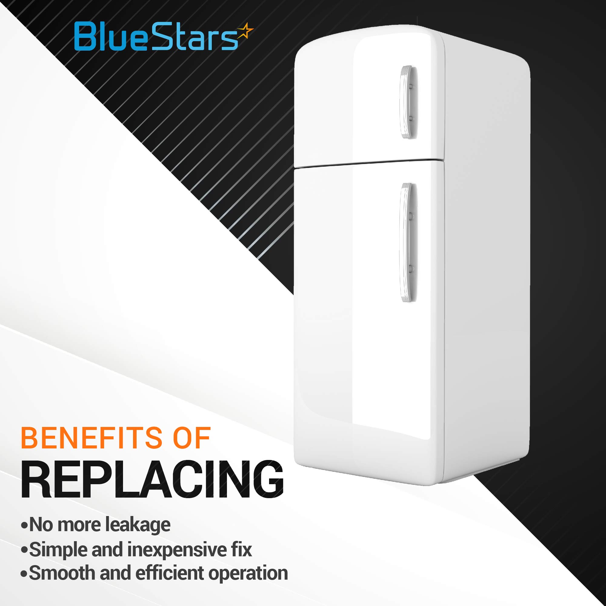BlueStars 2206670B Refrigerator Dispenser Grille - Compatible with Whirlpool & Kenmore Models - Replaces WP2206670B W10171993 W10189532 WP2206670BVP