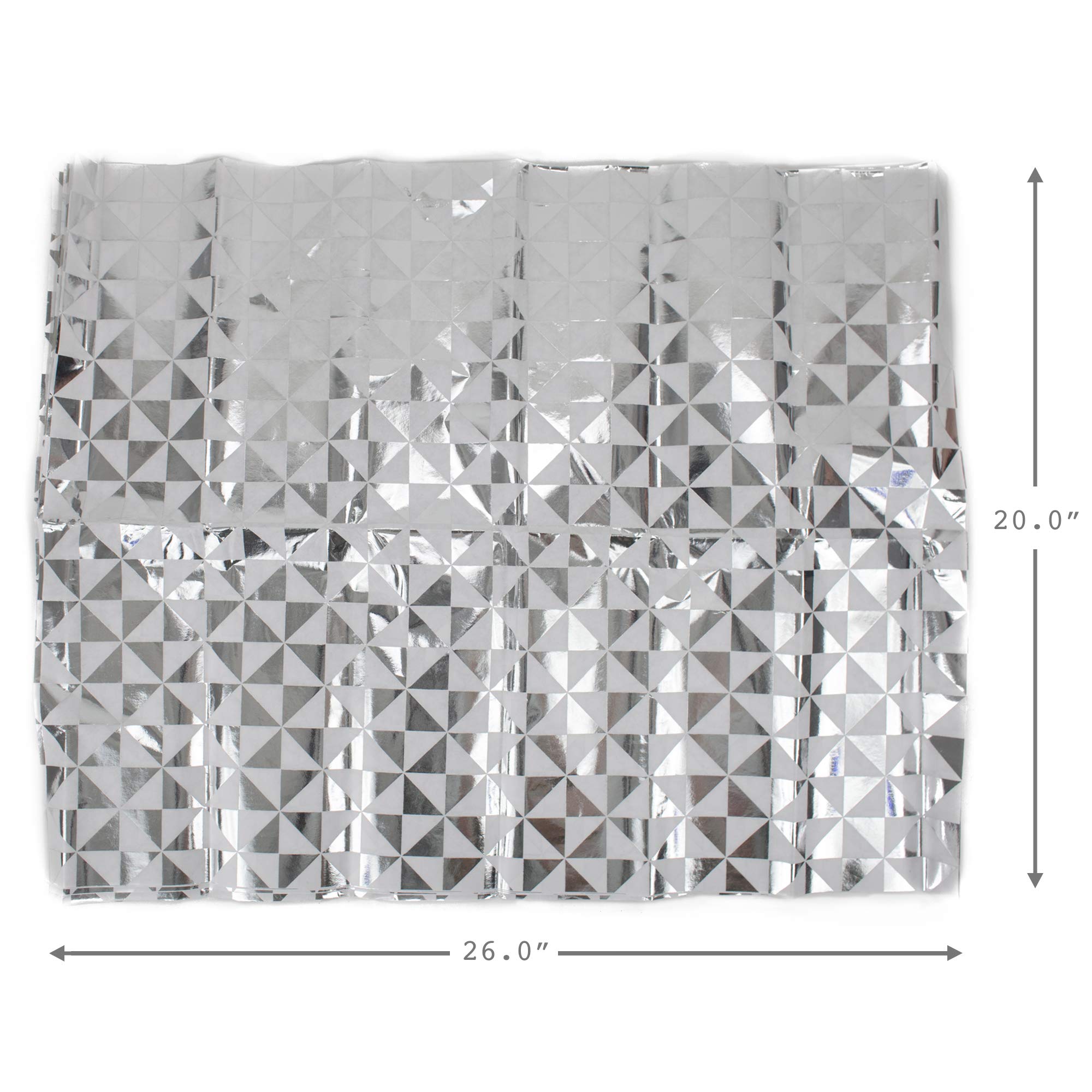 Hallmark Signature Tissue Paper (Silver Foil with Geometric Design)