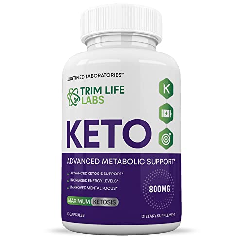 (3 Pack) Trim Life Labs Keto Pills Includes Apple Cider Vinegar Patented goBHB® Exogenous Ketones Advanced Ketogenic Supplement Ketosis Support for Men Women 180 Capsules