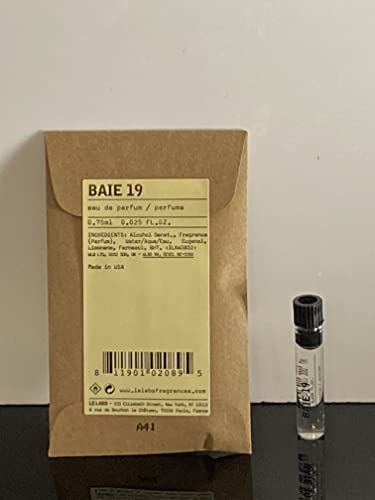 Le Labo Baie 19 Eau de Parfum 0.025 Ounce Sample