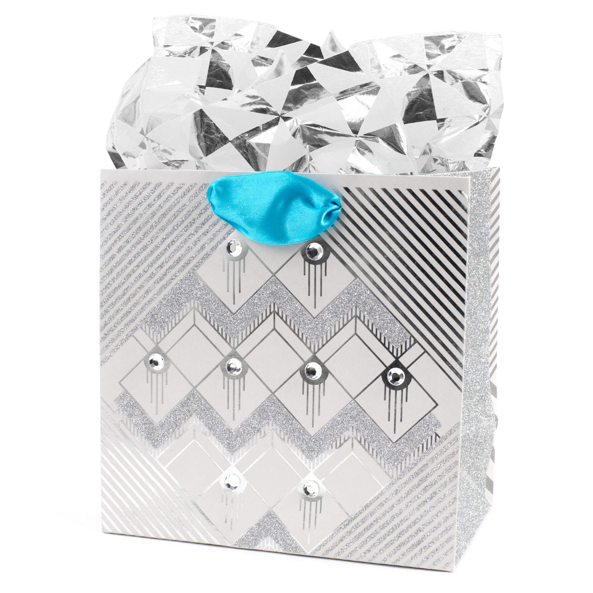 Hallmark Signature Tissue Paper (Silver Foil with Geometric Design)