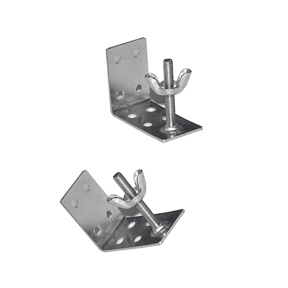 BOOHAO 4 pcs Roman Shade Wall L Bracke Mounting Installation L-Brackets for Roman Shade Home Window Drapery Bracke