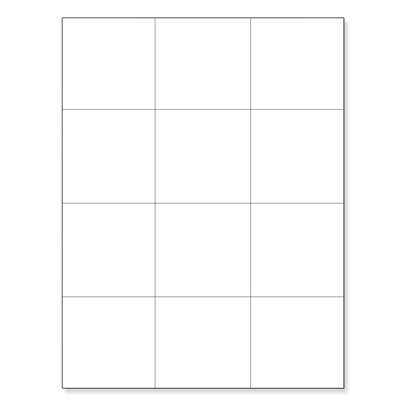 ChromaLabel 2.75 x 2.75 Inch Printable Labels, Compatible with Laser and Inkjet Printers, 12 Labels per Sheet, 50 Sheets, 600 Pack