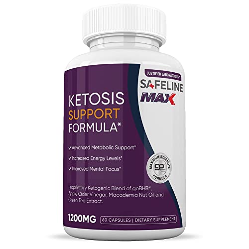 (2 Pack) Safeline Keto Max 1200MG Pills Ketogenic Supplement Includes goBHB Apple Cider Vinegar Macadamia Nut Oil and Green Tea Advanced Ketosis Support for Men Women 120 Capsules