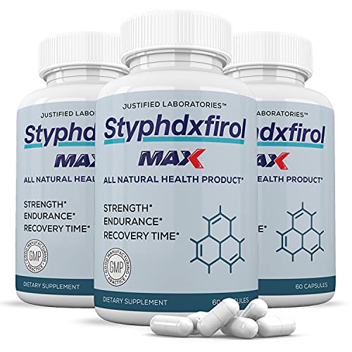 (3 Pack) Styphdxfirol Max 1600MG All Natural Advanced Men's Heath Formula 180 Capsules