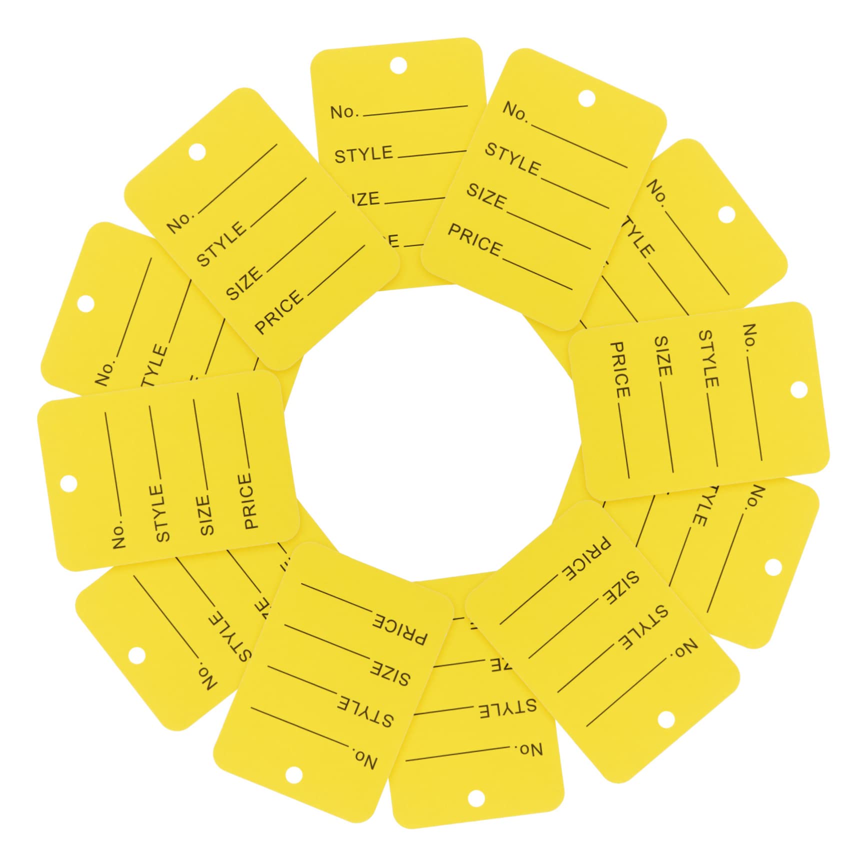 TEHAUX 1000pcs Clothing tag Jewelry Prices Tags Prices Label Clothes Prices tag Jewelry Labels Hanging Prices Tags Printable Prices Tags Paper Prices tag Paper jam Customize Commodity