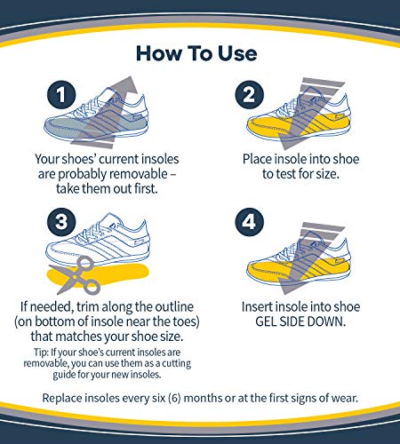 Dr. Scholl's LOWER BACK Pain Relief Orthotics // Clinically Proven Immediate and All-Day Relief of Lower Back Pain (for Men's 8-14, also available for Women's 6-10)