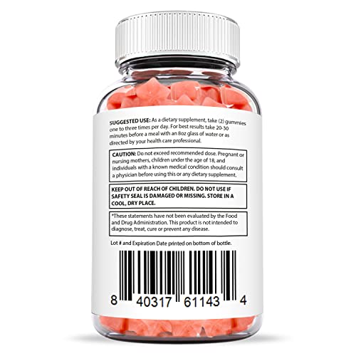 Justified Laboratories (2 Pack) Lifetime Keto Max Gummies 448MG Contains Organic Bamboo Acai Berry with Pomegranate Juice 120 Gummys