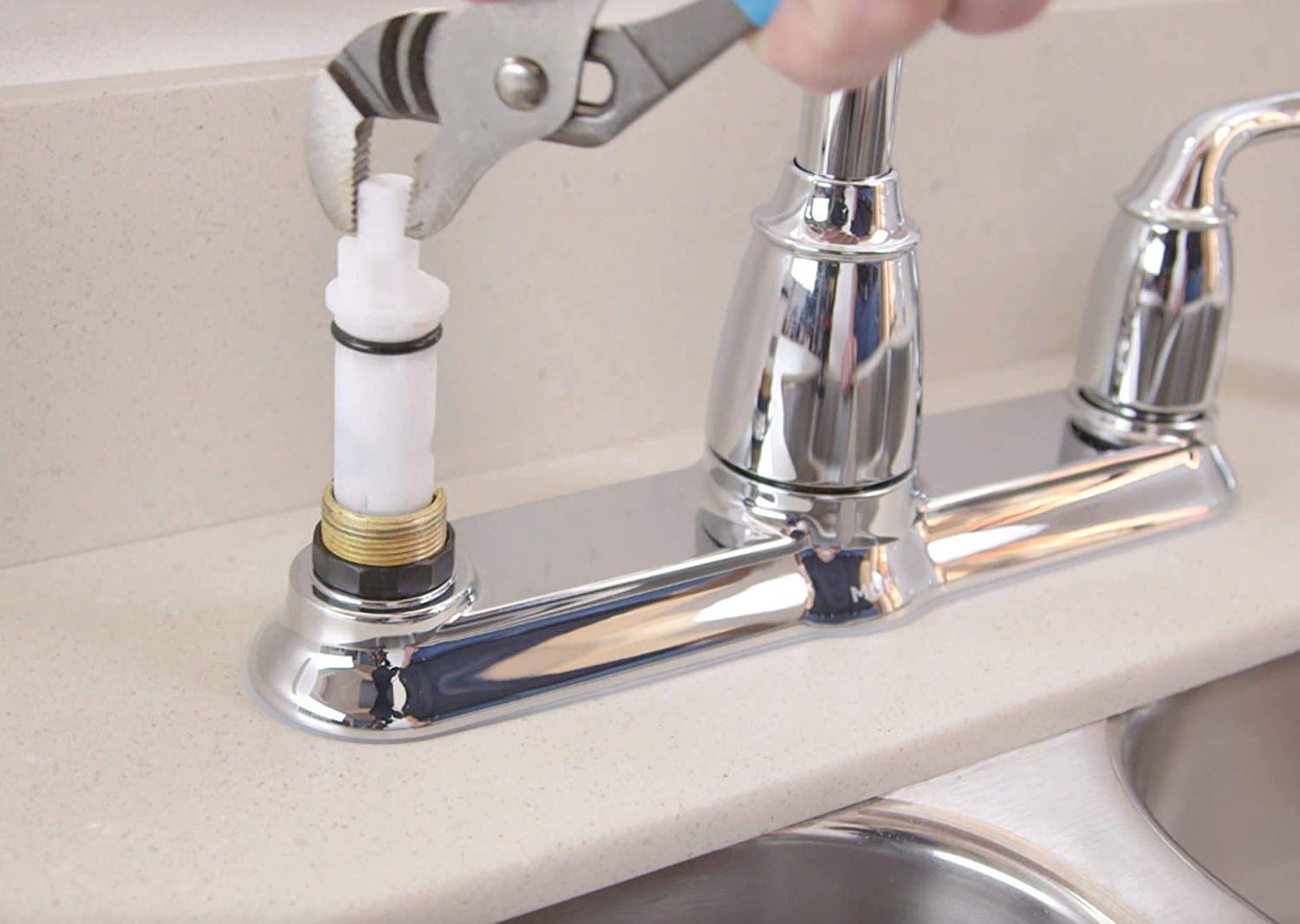 MOEN 1224 Replacement Faucet Cartridge Kit Fits Most Double Handle Moen Faucets and Tub/Showers - 4 PACK