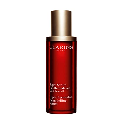 Clarins Super Restorative Remodelling Anti-Aging Serum For Mature Skin Weakened By Hormonal Changes | Replenishes, Illuminates and Helps Visibly Define Facial Contours |Targets Dark Spots and Wrinkles