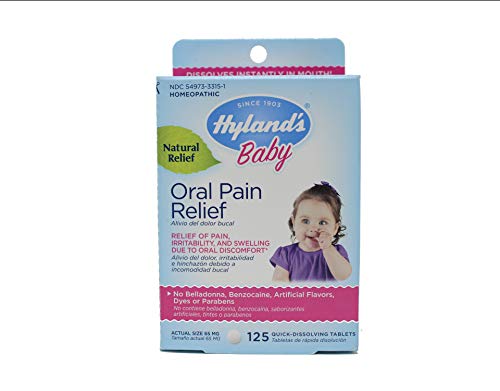Hyland's Baby Oral Pain Relief Tablets, 125 Count Each (8)8