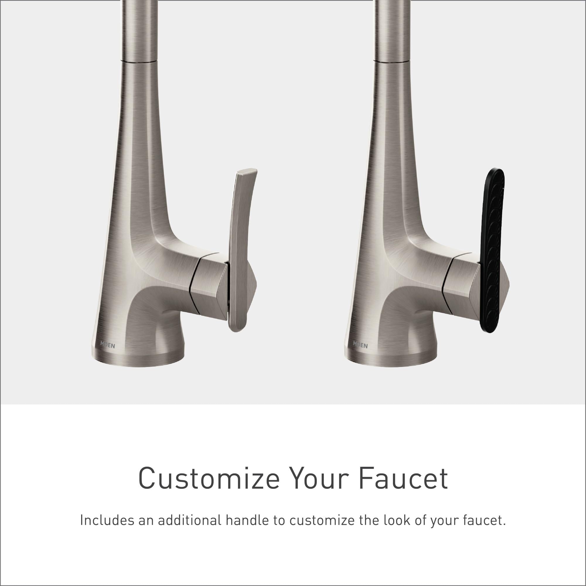 Moen Sinema Spot Resist Stainless Smart Faucet Touchless Pull-Down Sprayer Kitchen Faucet with Voice and Motion Control, S7235EV2SRS