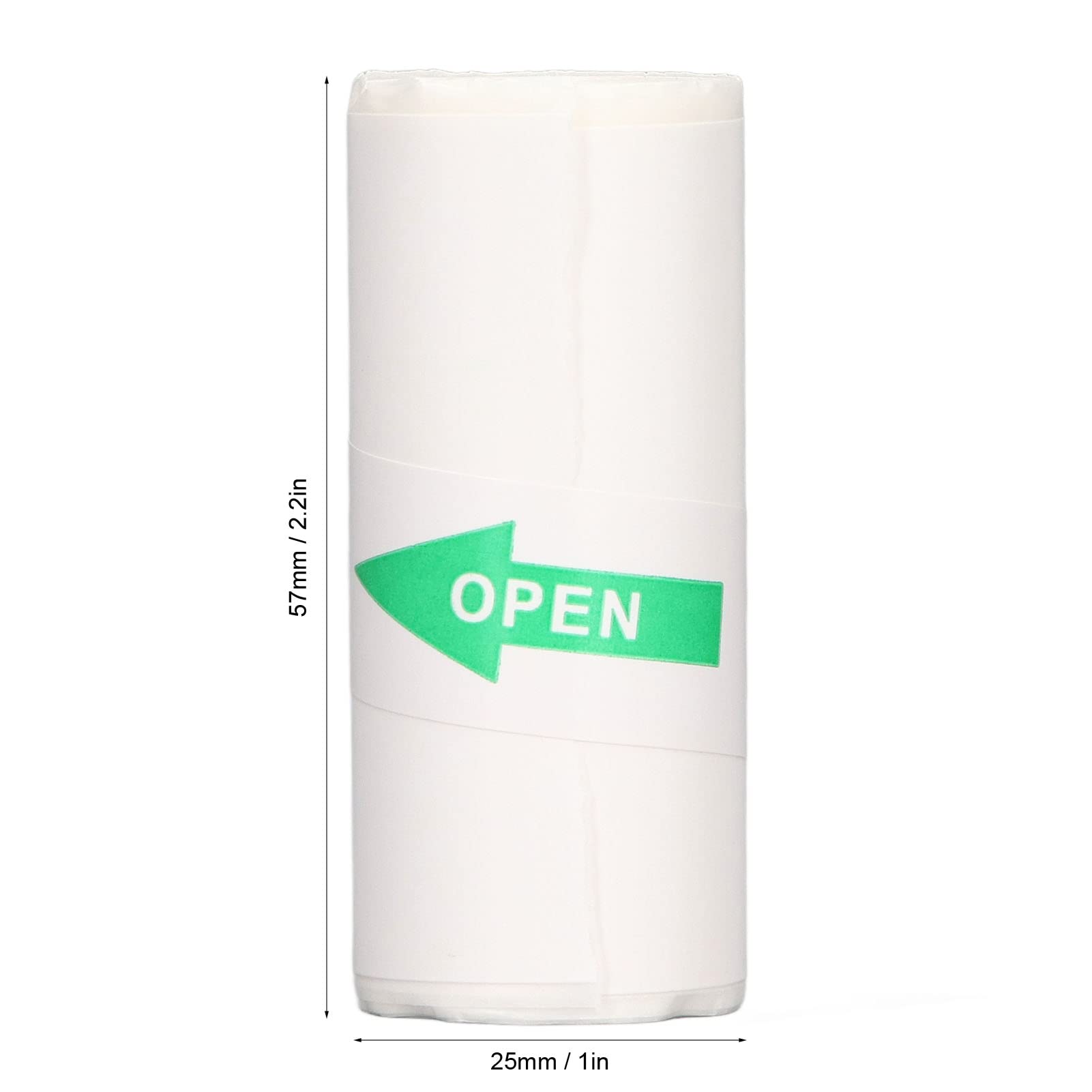 Thermal Printer Paper, 57x25mm Mini Printing Paper Decoration Portable for Label