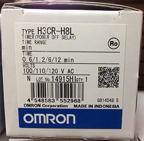 OMRON INDUSTRIAL AUTOMATION H3CR-H8L AC100-120 M SOLID STATE TIMER, DPDT, 12MIN, 120VAC
