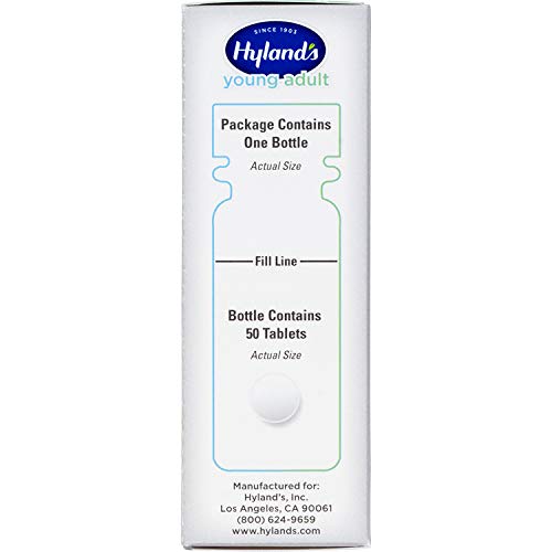 Hyland's Stress and Tension Headache Relief Hyland’s Young Adult Serene Relief Feelings Anxiety Quick Dissolving Tablets, 50 Count